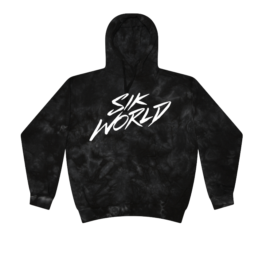 Sik World Black Tie Dye Hoodie – Sik World Merch